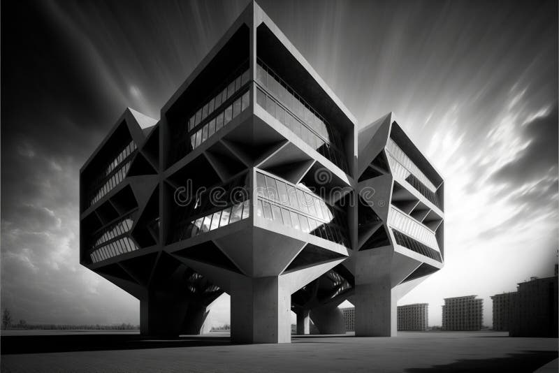 The Impact of Modern Techno Geometry in Architecture, Created with ...