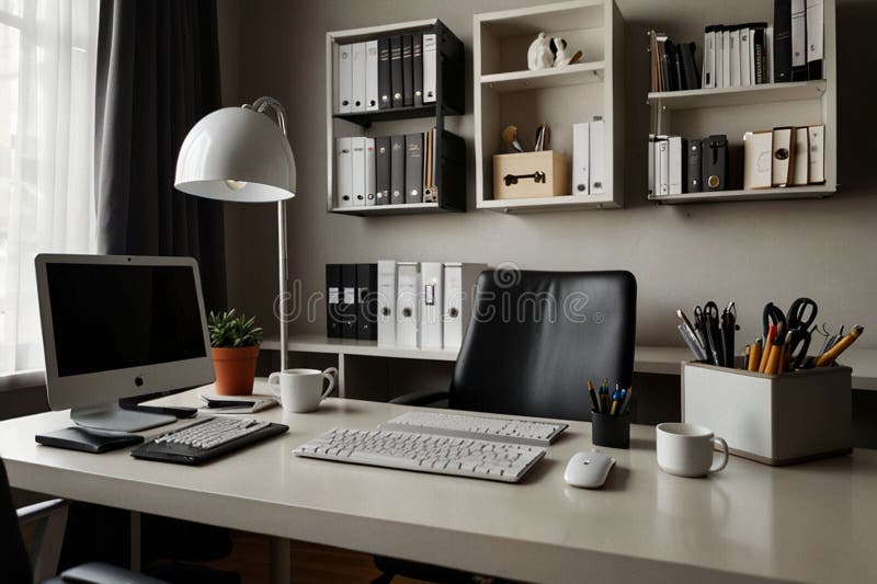 The Impact of an Organized Workspace on Productivity Stock Illustration ...