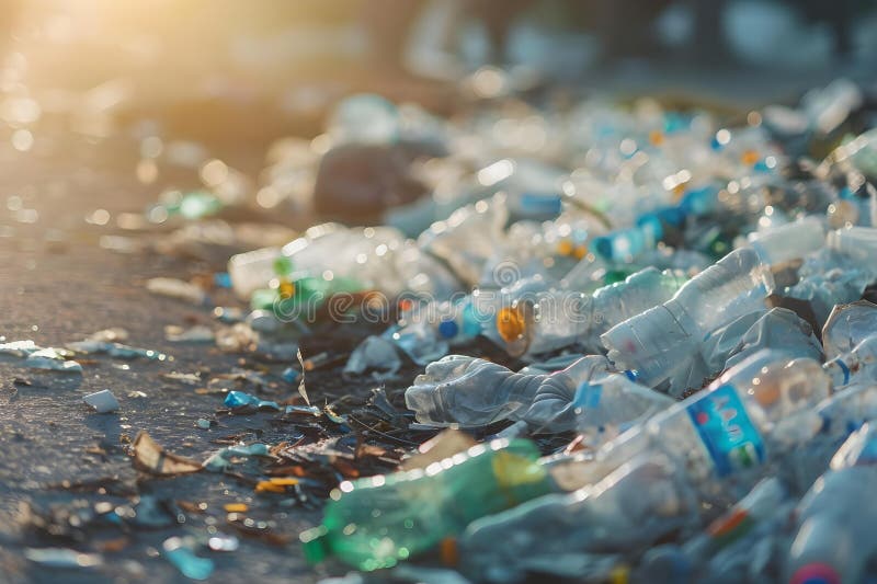 Impact of Plastic Waste on the Environment and Pollution. Concept ...