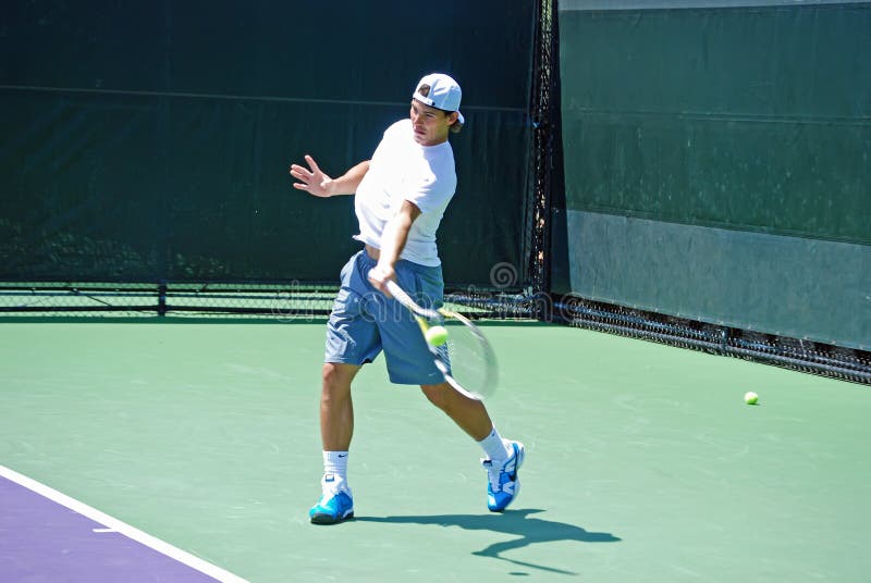 Impact Point editorial image. Image of tennis, practice - 13698820