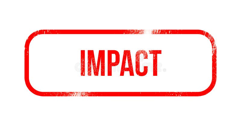 Impact - Red Sign with Clouds in Background Stock Image - Image of ...