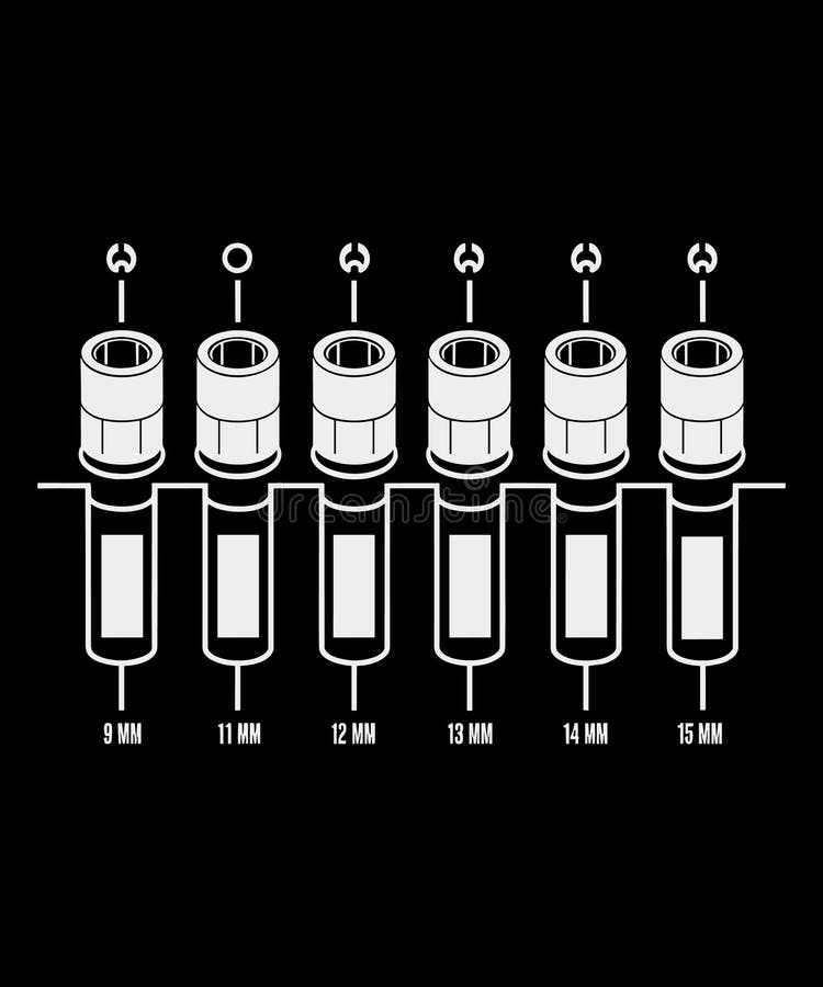 Impact Socket Diagram T-Shirt Stock Vector - Illustration of 14mm, 12mm ...