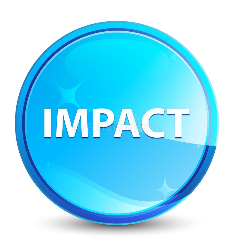 Impact Splash Natural Blue Round Button Stock Vector - Illustration of ...