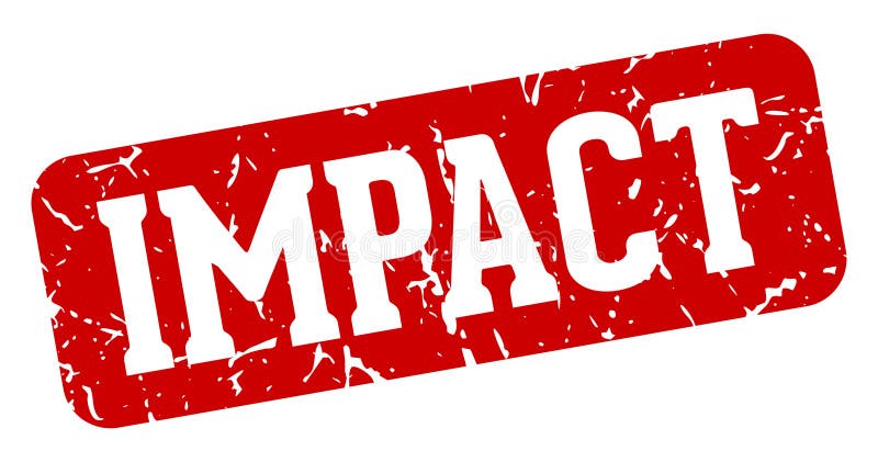 Impact Rectangular Sign. Impact Stamp Stock Vector - Illustration of ...