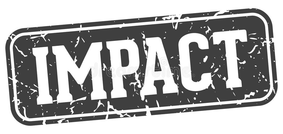 Impact Rectangular Sign. Impact Stamp Stock Illustration - Illustration ...