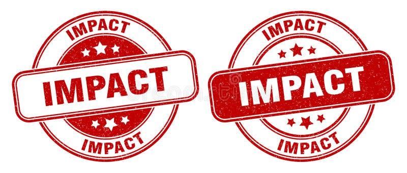 Impact Stamp. Impact Label. Round Grunge Sign Stock Vector ...