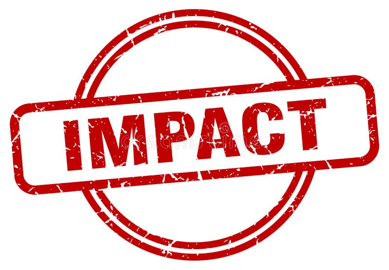 Impact Stamp. Impact Round Grunge Sign Stock Vector - Illustration of ...