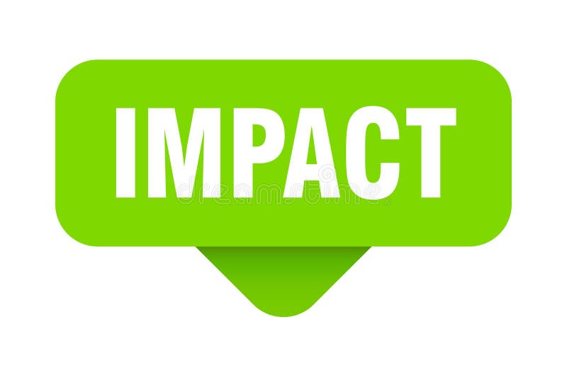 Impact Sticker. Impact Sign on Transparent Background Stock Vector ...