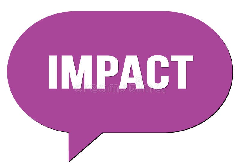 IMPACT Text Written on Red Grungy Round Stamp Stock Illustration ...