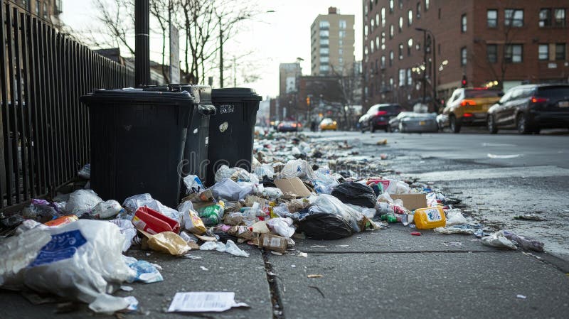 Impact of Waste on Urban Landscape Realistic Image of Garbage ...