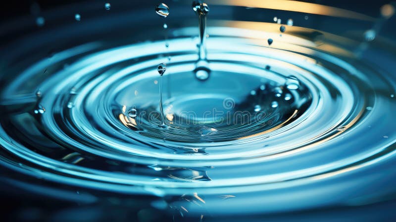 Impact water effect stock illustration. Illustration of serenity ...
