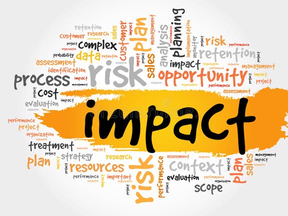 IMPACT word cloud stock illustration. Illustration of opportunity ...