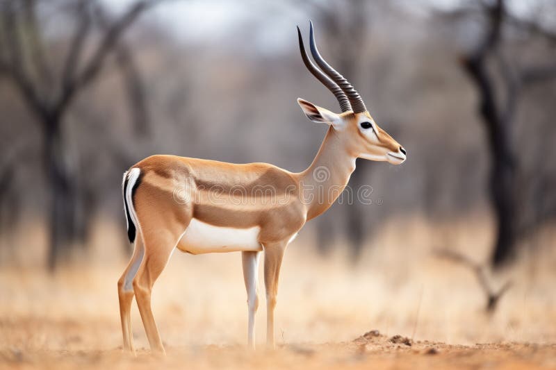 Impala with Distinctive Markings in Profile Stock Image - Image of ...