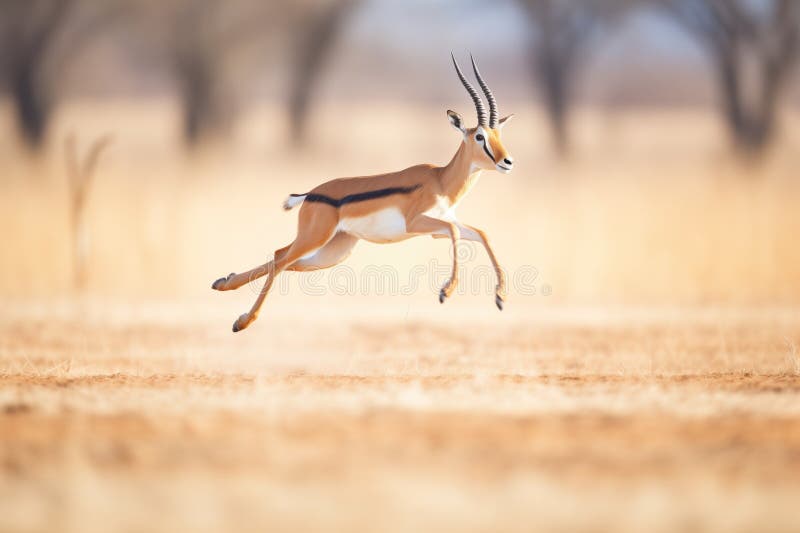 Impala Running at Full Speed Stock Illustration - Illustration of ...