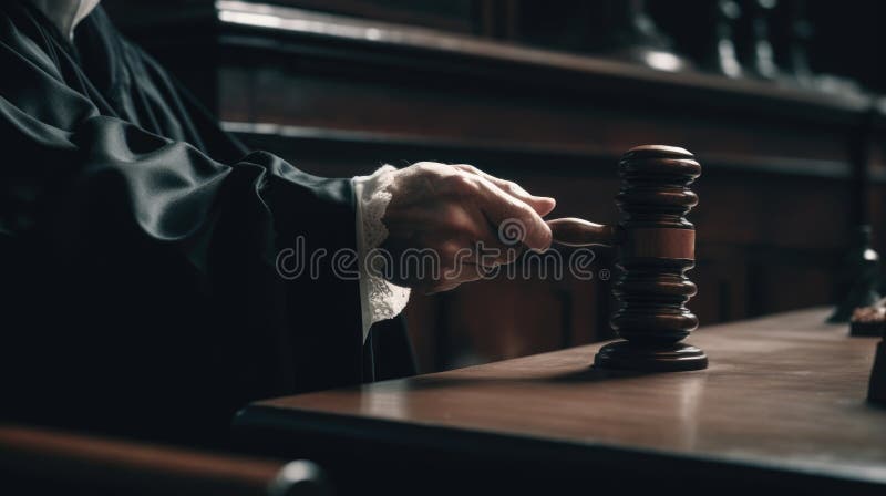 Impartial respected judge stock illustration. Illustration of ...