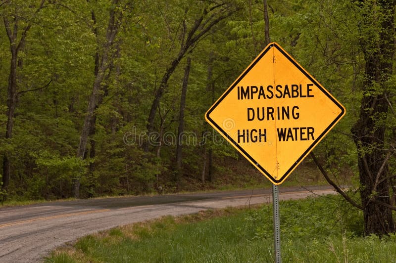 Impassable stock image. Image of transportation, sign - 16535627