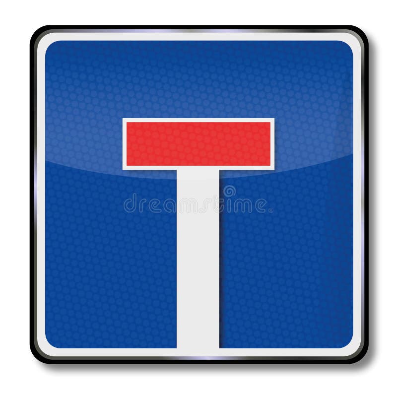 Impasse stock vector. Illustration of area, traffic, icons - 62197992
