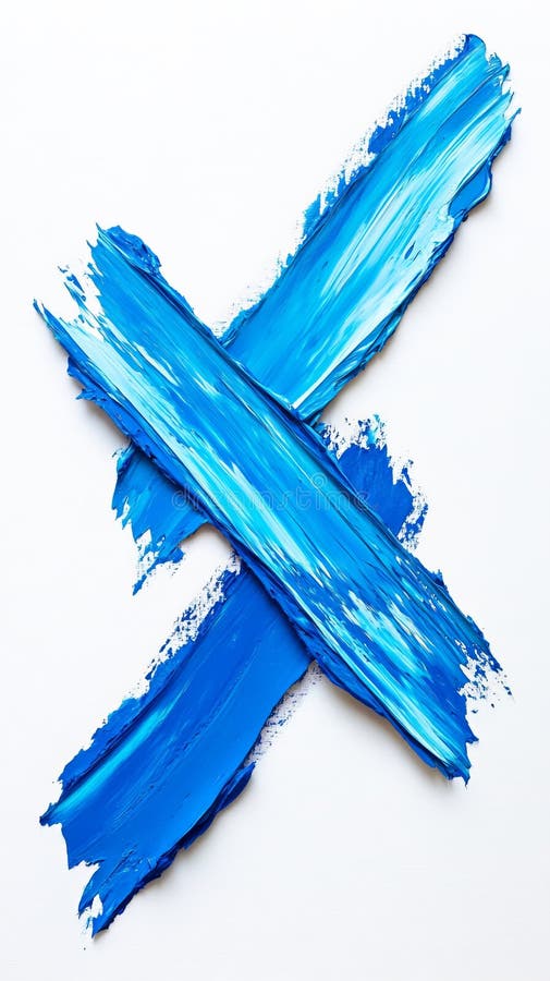 Impasto Strokes with Cerulean Blue and Titanium White Textures Stock ...