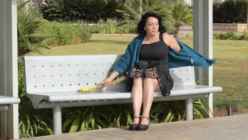 Impatient Lady Waits for a Phone Call Stock Video Footage - Video of ...