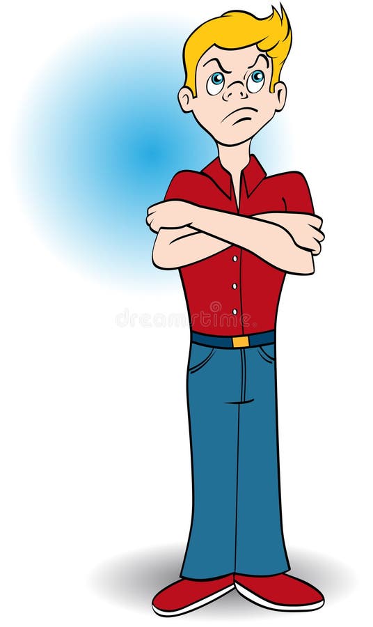 Impatient Man stock vector. Illustration of angry, male - 14547312