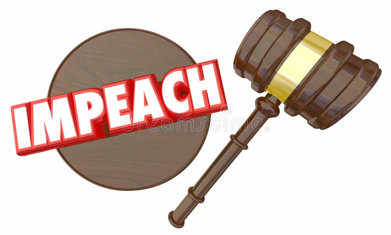 Impeach Judge Gavel Remove President Impeachment Trial Stock ...