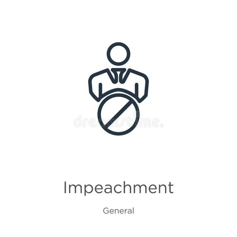 Impeachment Outline Vector Icon. Thin Line Black Impeachment Icon, Flat ...