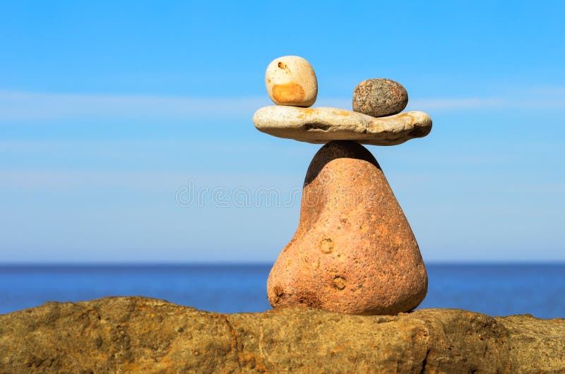 Balance of two stones stock photo. Image of group, balanced - 58838398