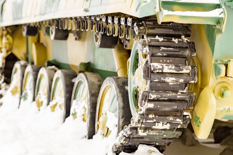 An Impending Tank on the Camera, a View from a Low Point of a Tank ...