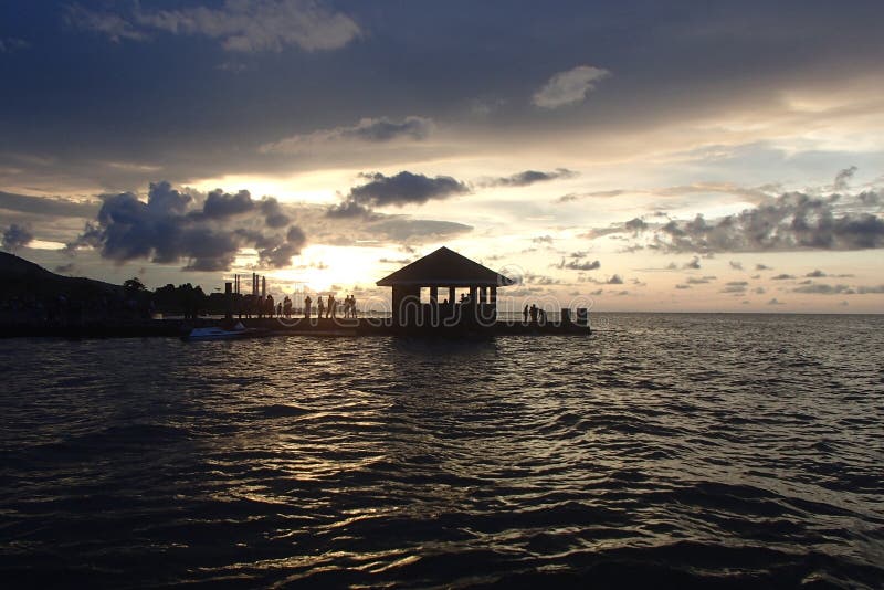Imperfect Sunset on Utama Raya Beach East Java Stock Image - Image of ...