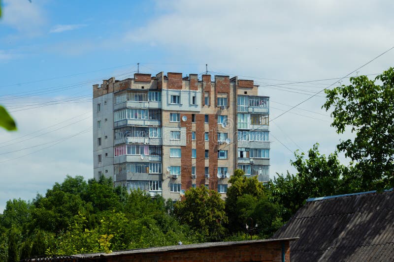 Imperfect USSR Building Architecture Example of Panel Concrete Flat ...