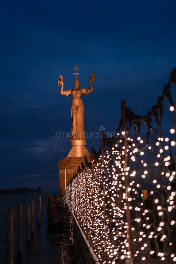 The Imperia Statue in Constance at Sunset Editorial Stock Photo - Image ...
