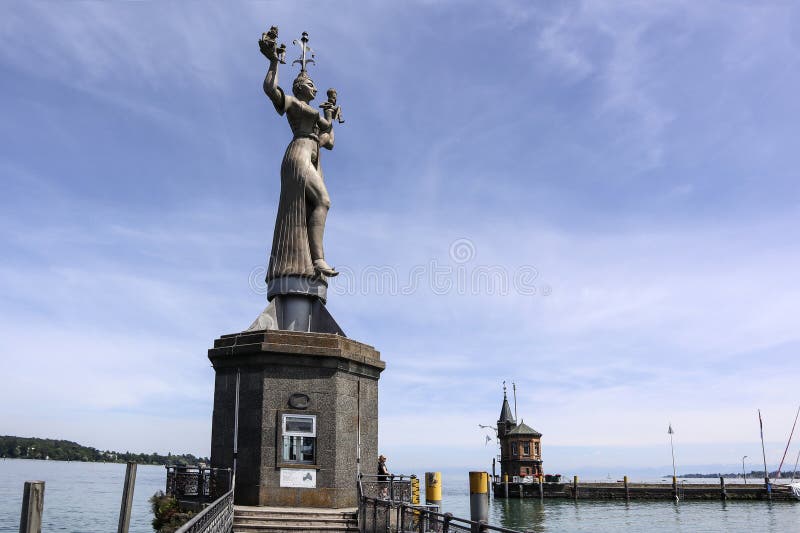 Imperia Statue in Konstanz, Lake Constance in Germany Editorial Photo ...