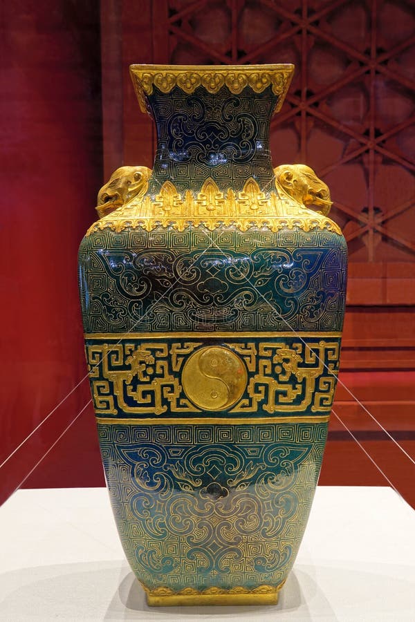 Imperial Champleve Enamel Ware Editorial Stock Image - Image of culture ...