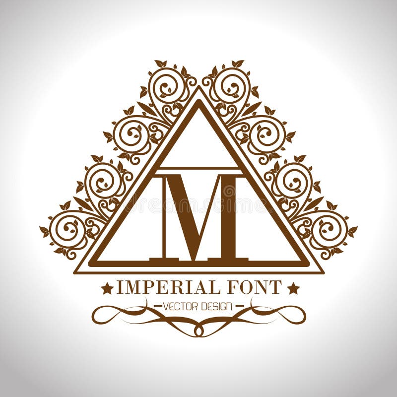 Imperial font design stock illustration. Illustration of award - 69380091