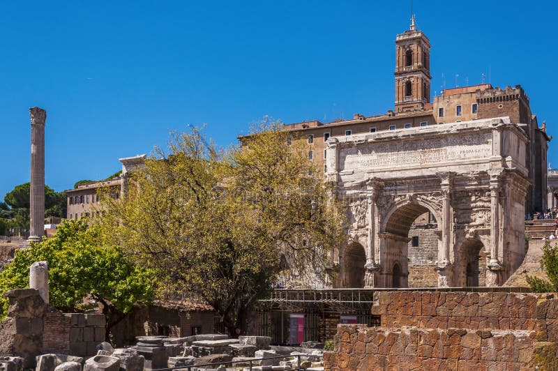 Imperial Fora stock image. Image of eruope, curia, domed - 95615703