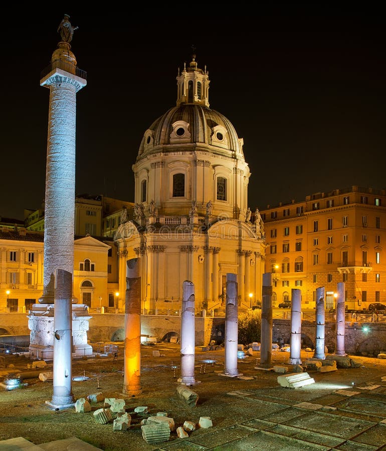 Imperial Forum in Rome stock photo. Image of monuments - 26544286
