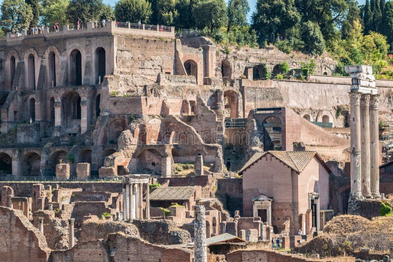 Imperial forum of Rome stock image. Image of archeology - 86224281
