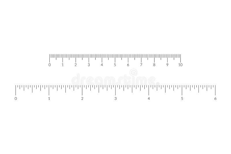 Imperial and Metric Units Measure Scale Overlay Bar Stock Vector ...