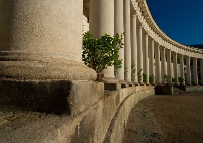 Imperial Style stock photo. Image of pillars, plants, concrete - 2430650