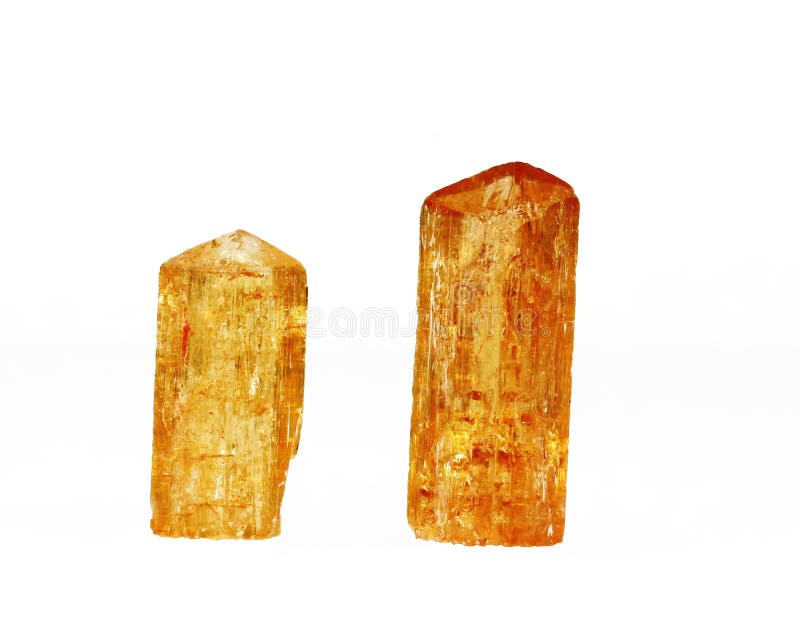 Imperial Topaz Crystals stock photo. Image of gemmology - 12684188