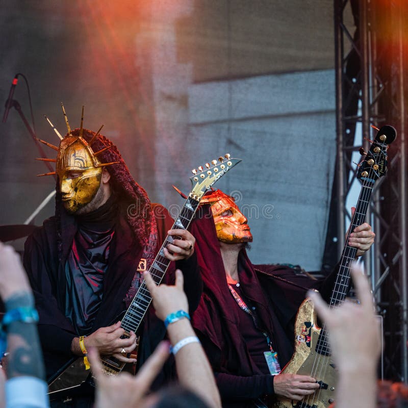 Imperial Triumphant Performing on Brutal Assault 2022 Editorial Image ...