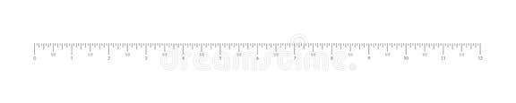 Imperial Units Measure Scale Overlay Stock Vector - Illustration of ...