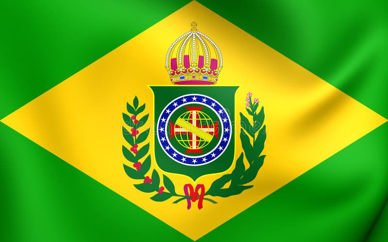Imperio De La Bandera 1822-1889 Del Brasil Stock de ilustración ...