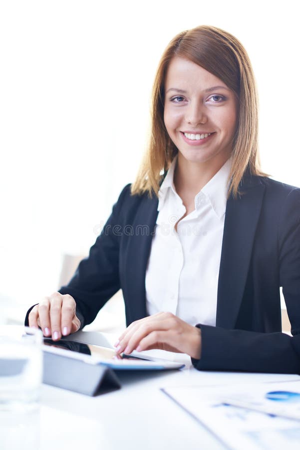 Impiegato astuto immagine stock. Immagine di ragazza - 33380277