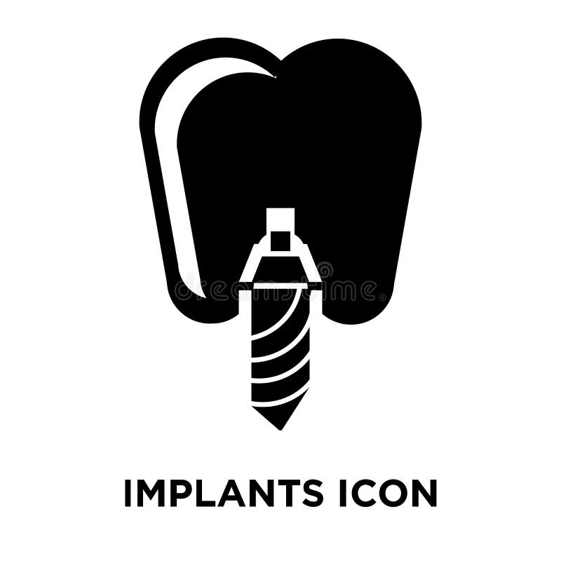 Implants Icon Vector Isolated on White Background, Logo Concept Stock ...