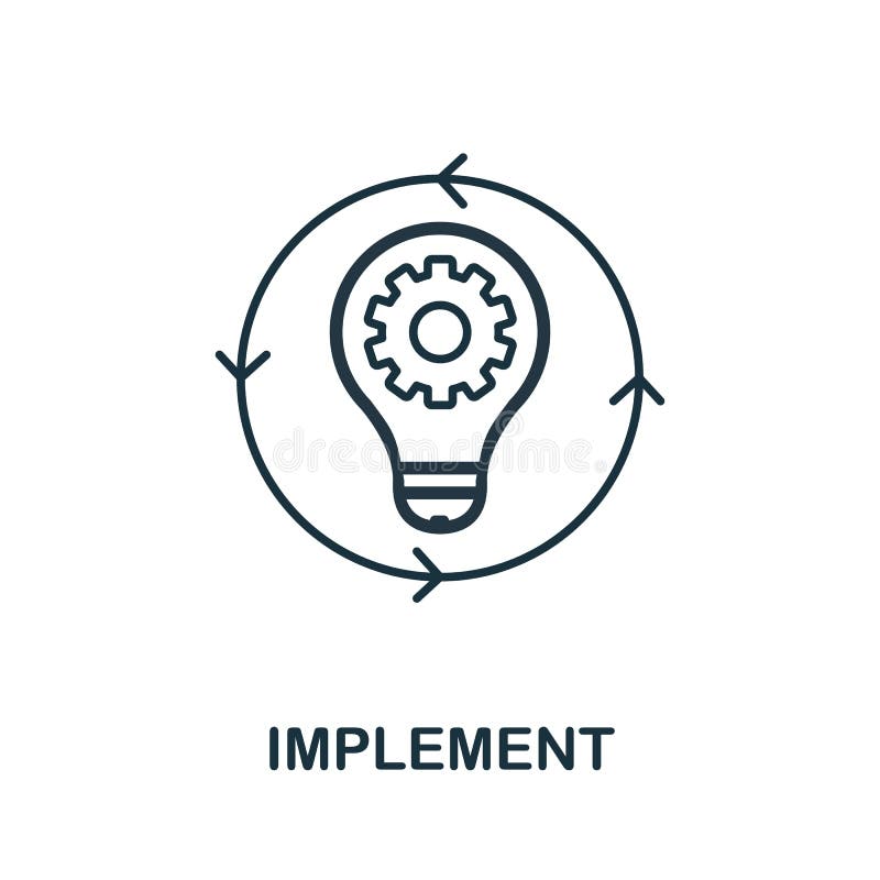 Implement Vector Icon Symbol. Creative Sign from Business ... Implement Vector Icon Symbol. Creative Sign from Business ...