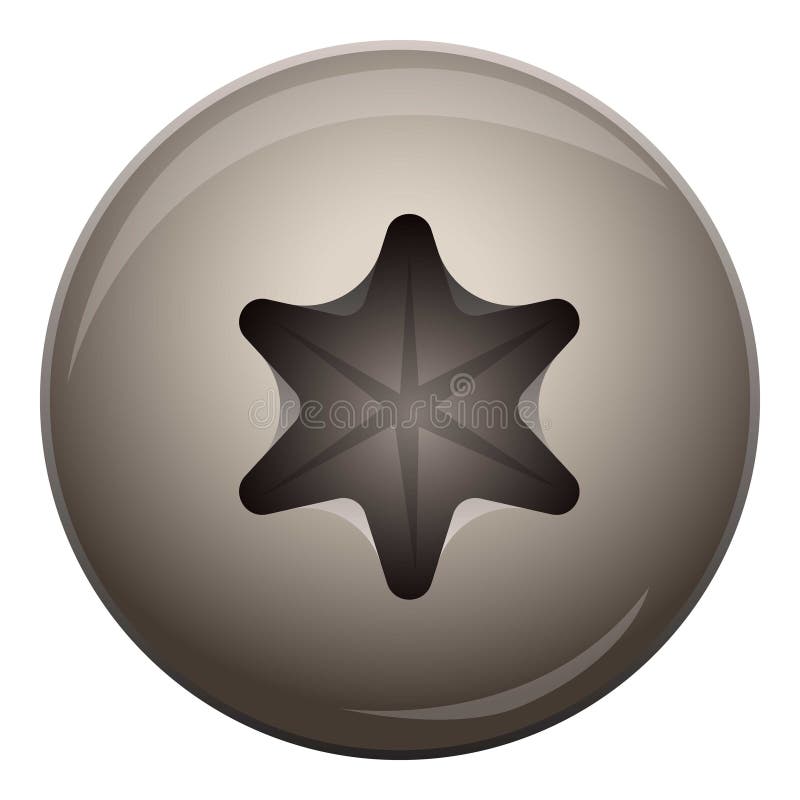 Implement Screwbolt Icon Cartoon Vector. Metallic Tools Stock Vector ...