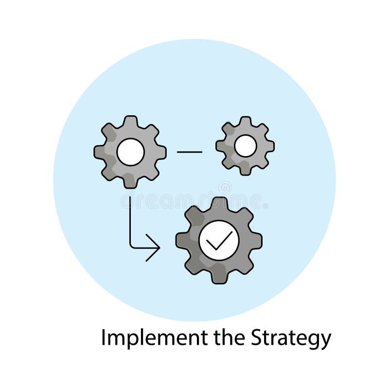 Implement the Strategy Icon. Vector Design Stock Illustration ...