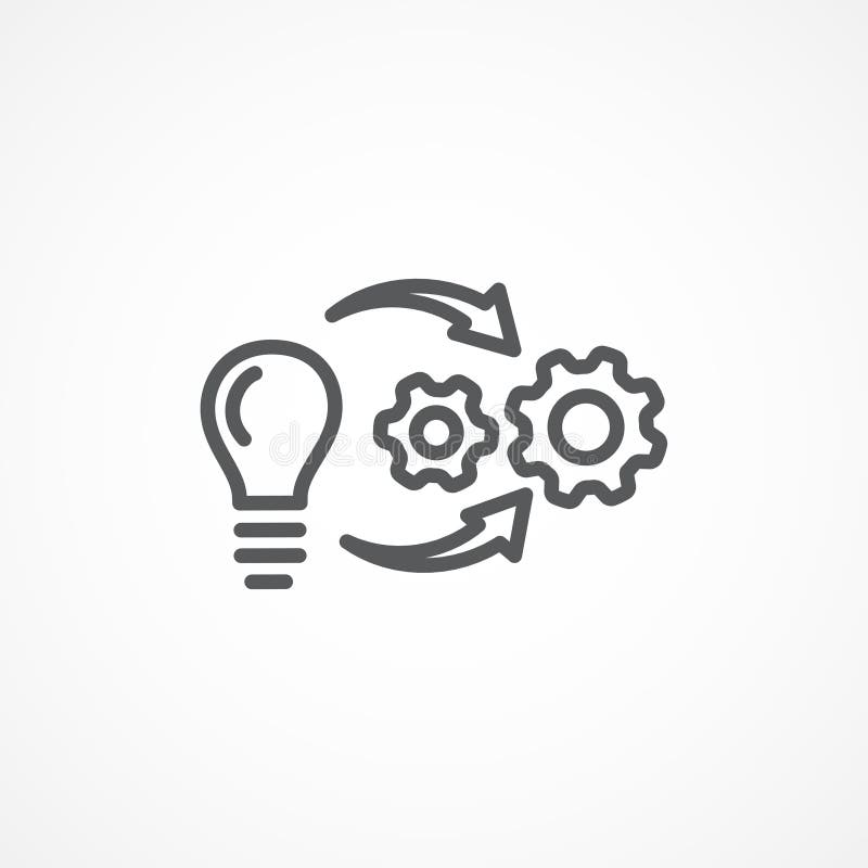 Implementatiepictogram vector illustratie. Illustration of toestel ...