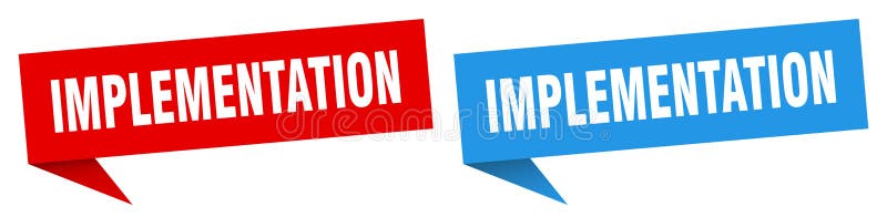 Implementation Label Sign. Round Stamp. Band. Ribbon Stock Vector ... Implementation Label Sign. Round Stamp. Band. Ribbon Stock Vector ...